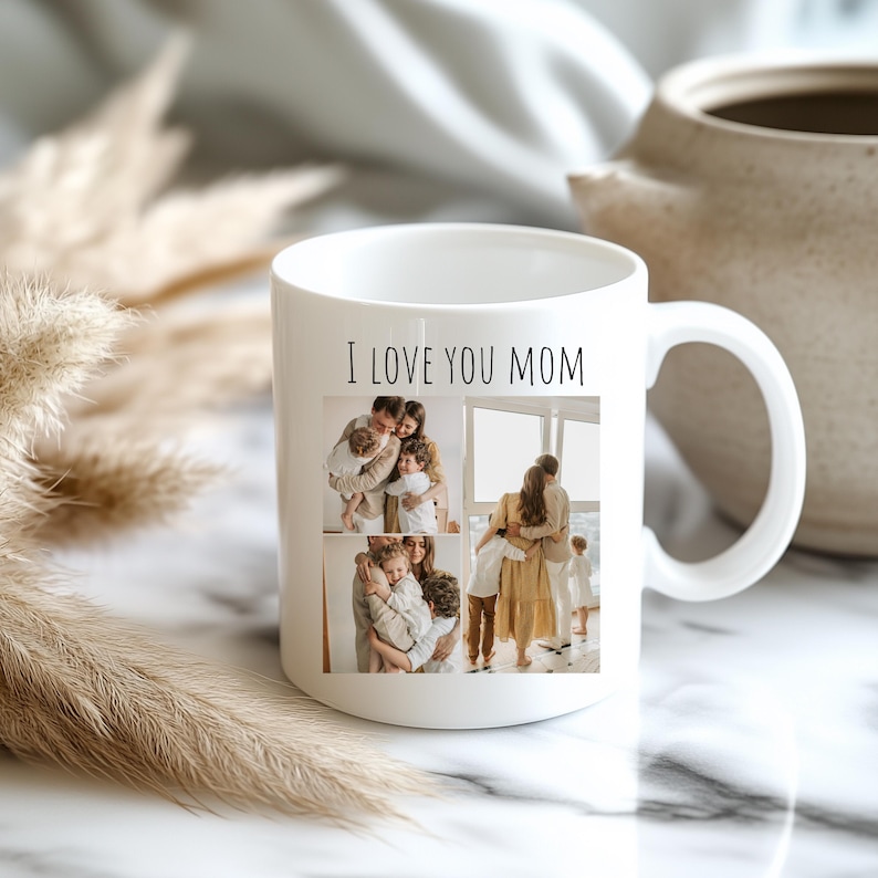 Personalized Photo Collage Ceramic Mug, Make Your Own Mug, Family Photo ...