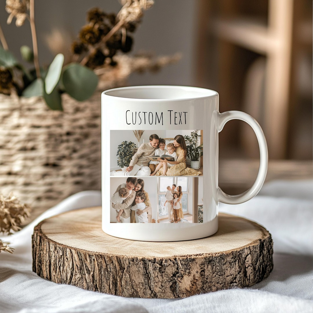 Personalized Photo Collage Ceramic Mug, Make Your Own Mug, Family Photo ...