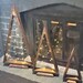Handmade LED Rustic Wooden Christmas Tree – Tabletop Holiday Decor - Etsy