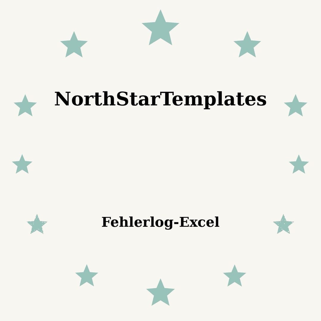 Excel Error Log Premium Printable and Editable Template DE EN ES - Etsy
