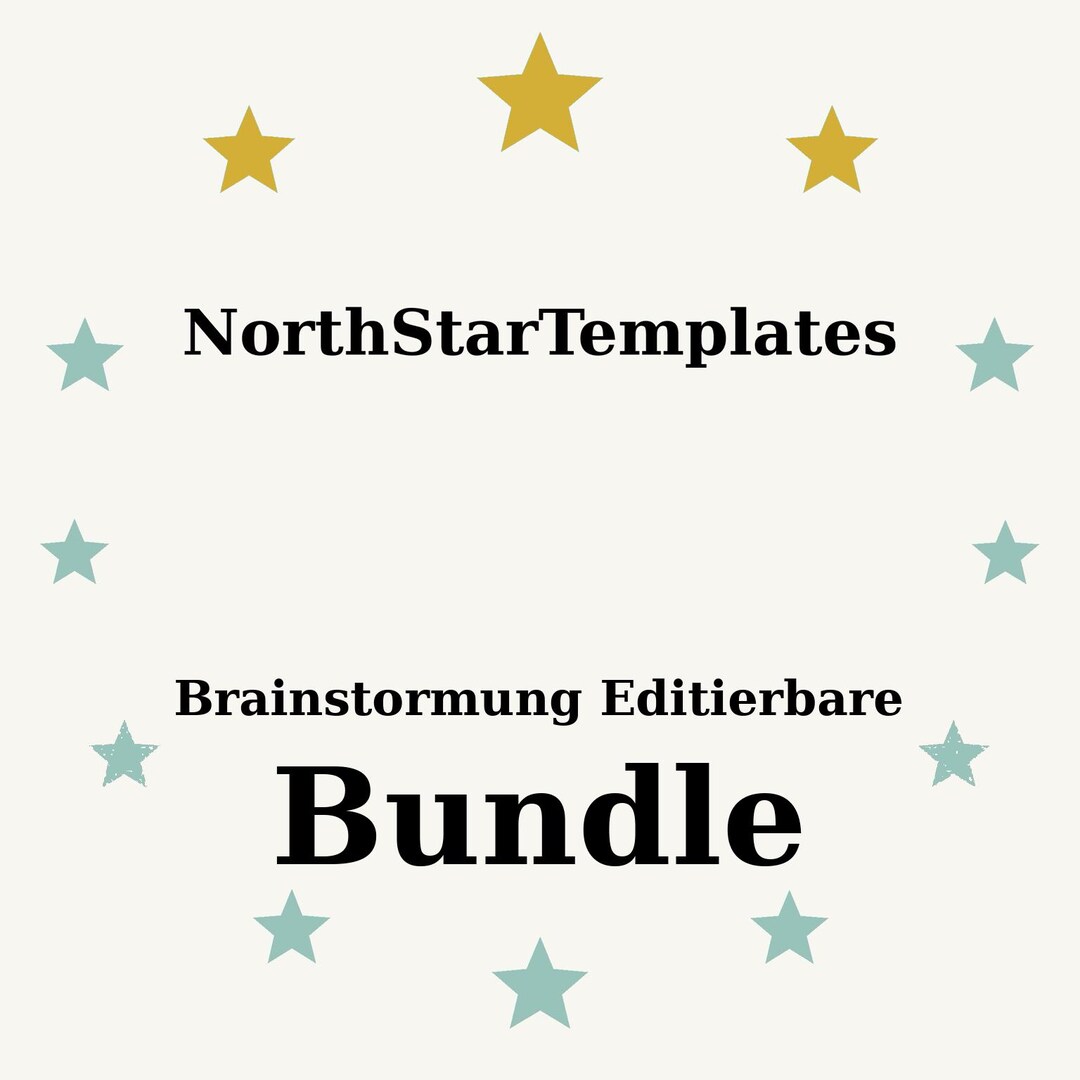 Brainstorming Editable Bundle – 5-part Complete Set - Etsy