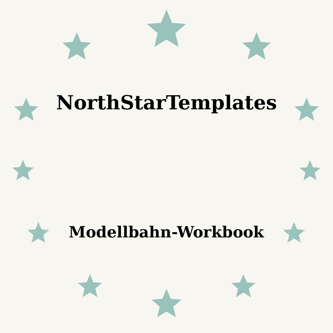 Model Railway Workbook Premium Printable and Editable Template DE EN ES ...