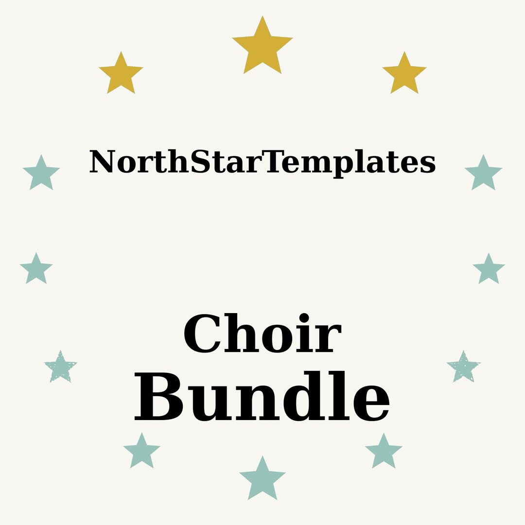 Choir Templates Bundle – 4-part Complete Set - Etsy