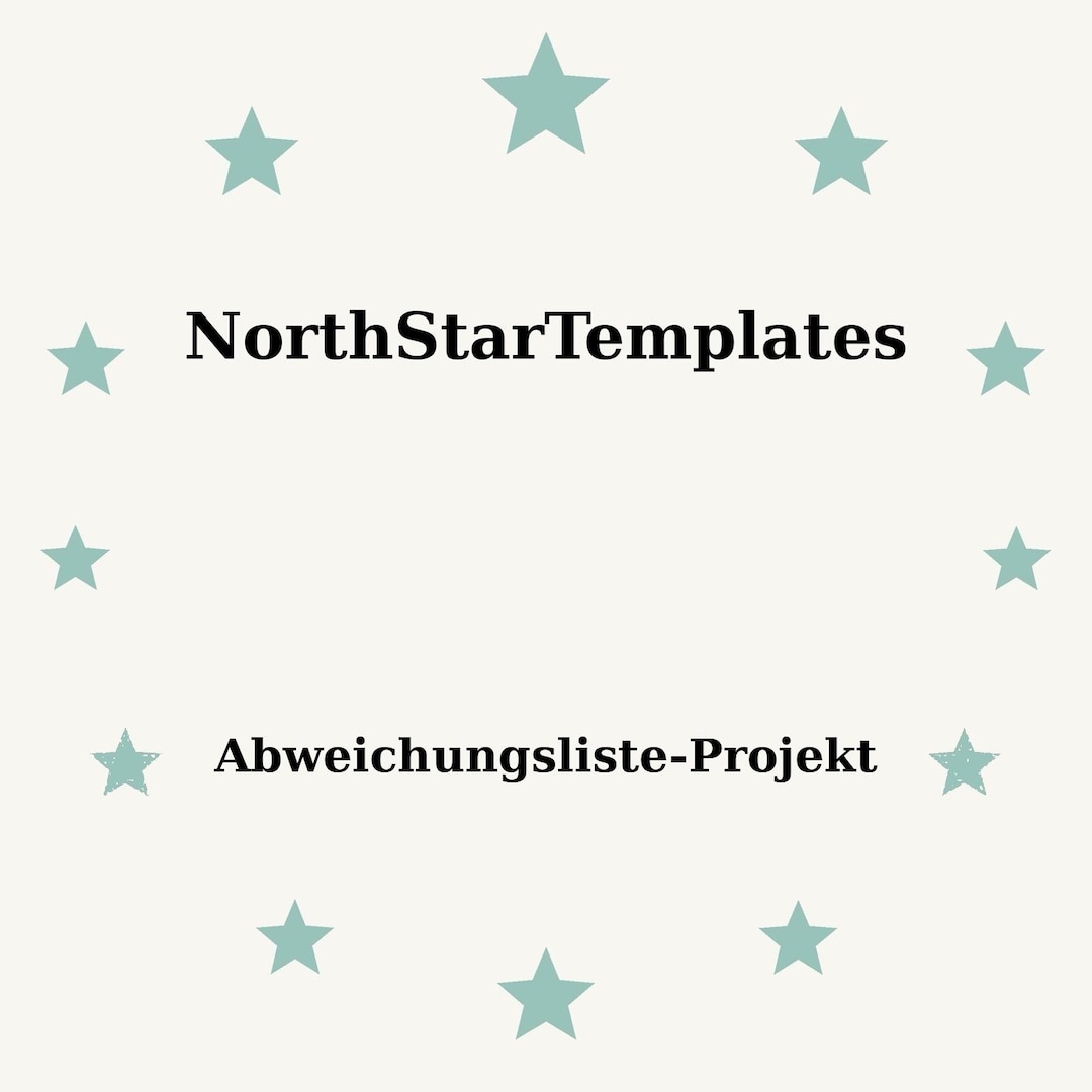 Project Deviation List Premium Printable and Editable Template DE EN ES ...