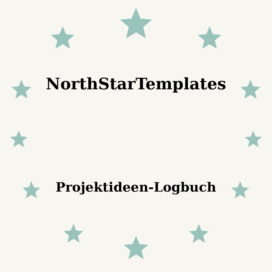 Project Ideas Logbook Premium Printable and Editable Template DE EN ES ...