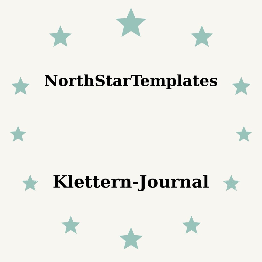 Climbing Journal Premium Printable and Editable Template DE EN ES - Etsy