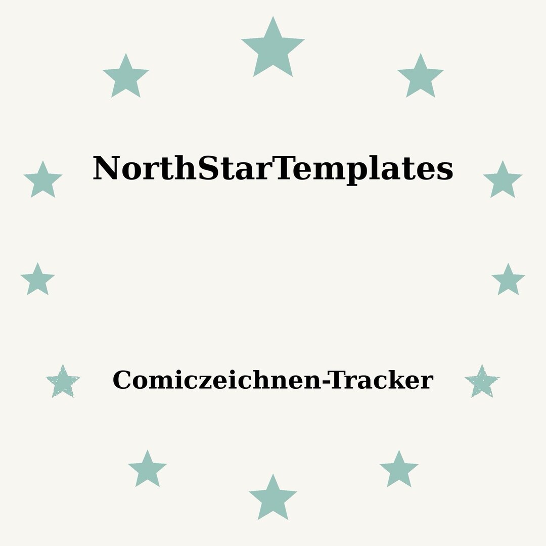 Comic Drawing Tracker Premium Printable and Editable Template DE EN ES ...