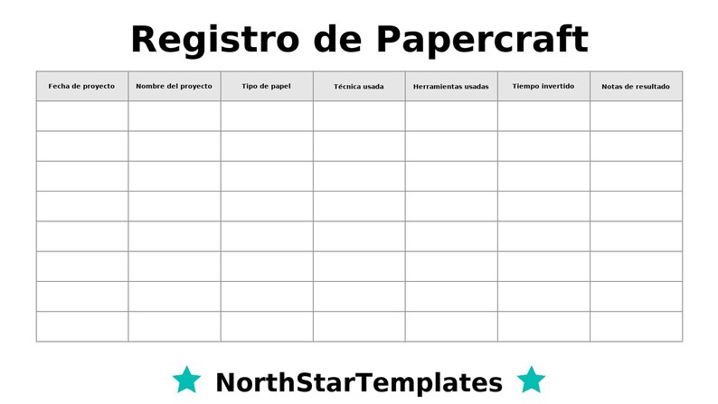 Papercraft Logbook Premium Printable and Editable Template DE EN ES - Etsy