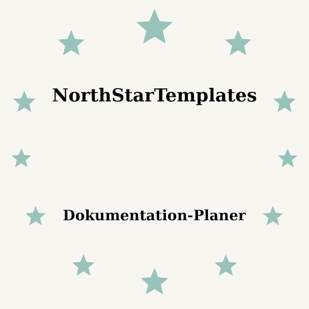 Documentation Planner Premium Printable and Editable Template DE EN ES ...