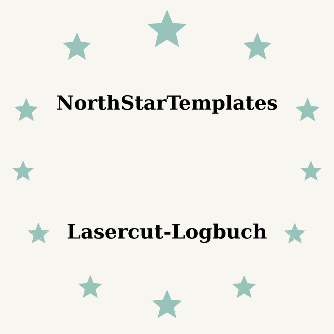 Laser Cut Logbook Premium Printable and Editable Template DE EN ES - Etsy