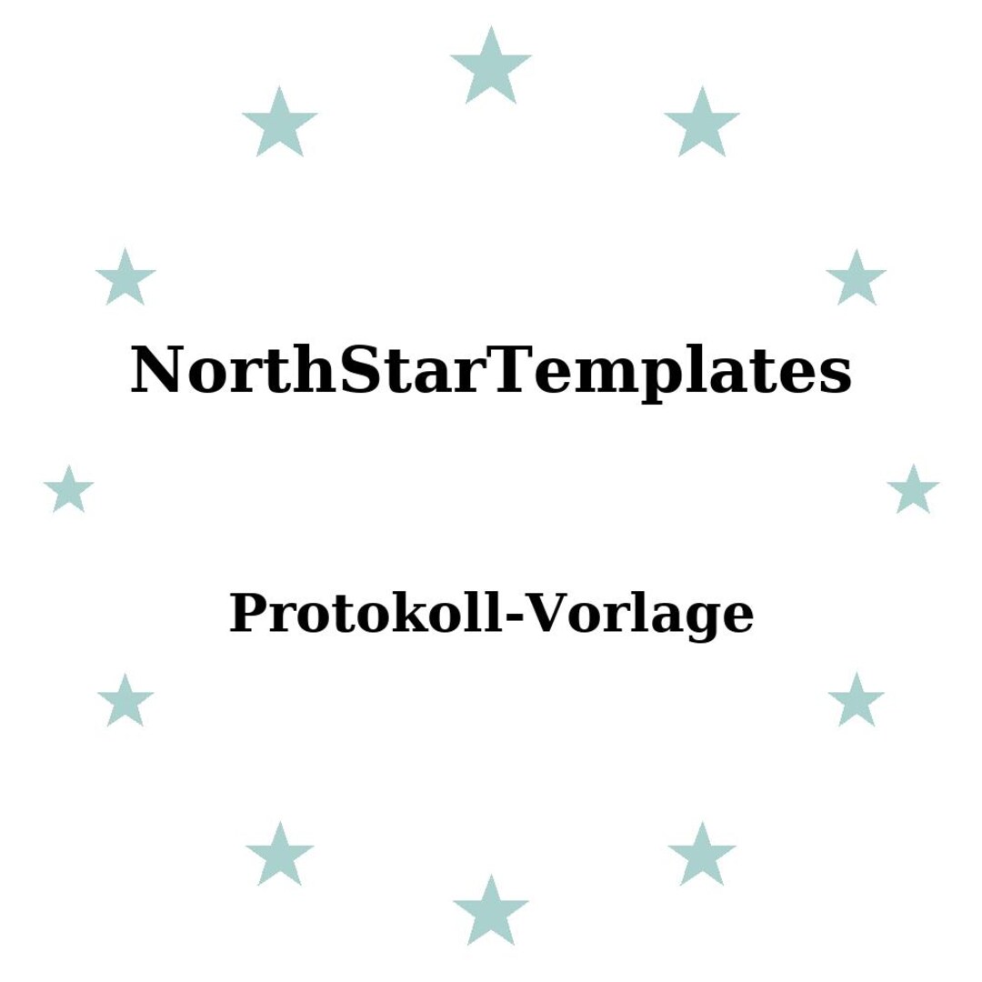 Protocol Template Premium Printable and Editable Template DE EN ES - Etsy
