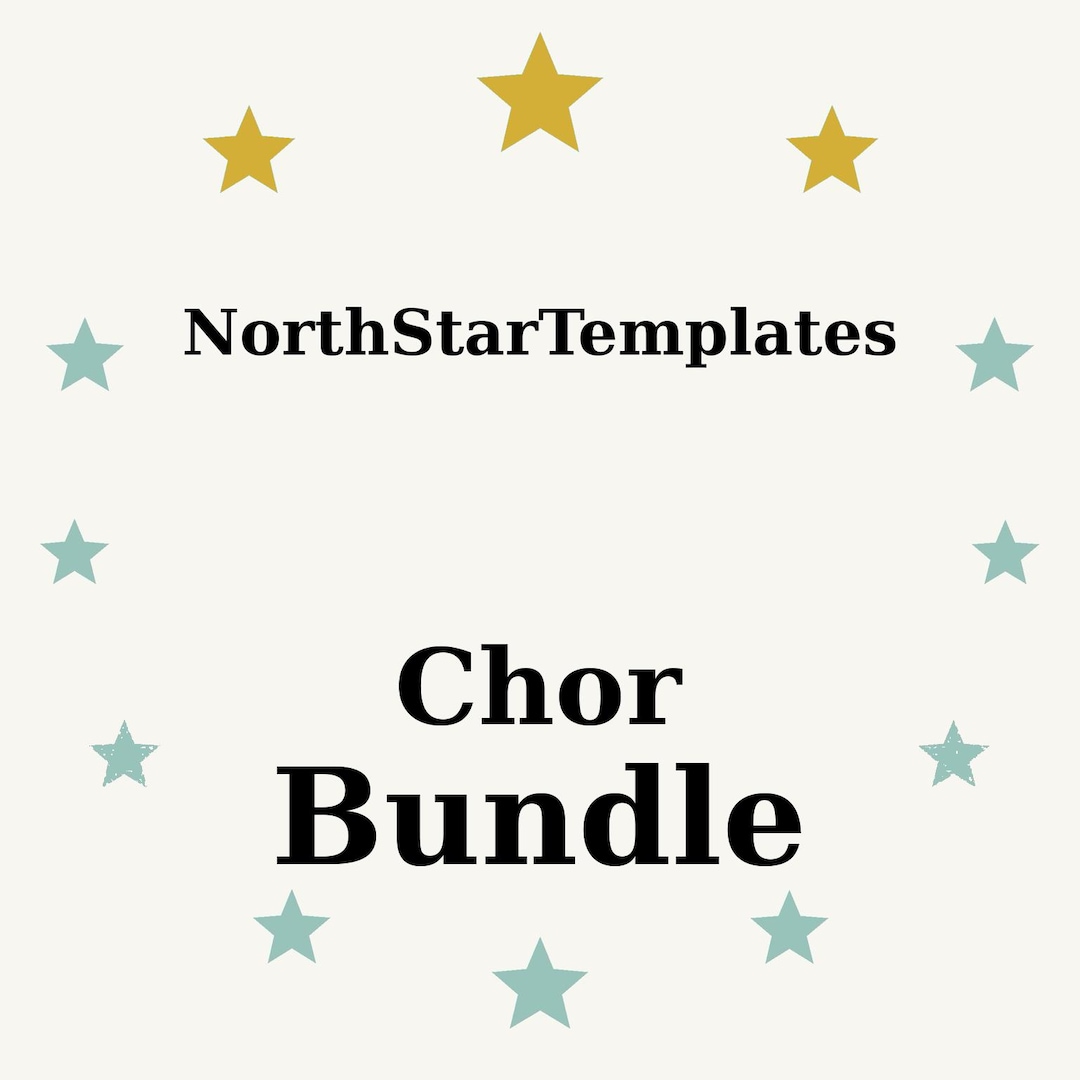 Choir Templates Bundle – 3-piece Complete Set - Etsy