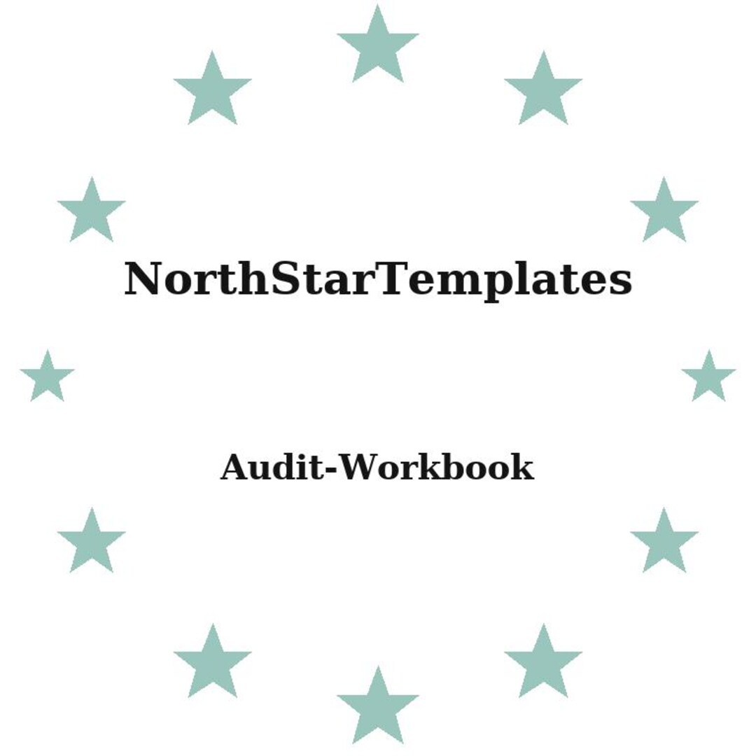 Audit Workbook Premium Printable and Editable Template DE EN ES - Etsy