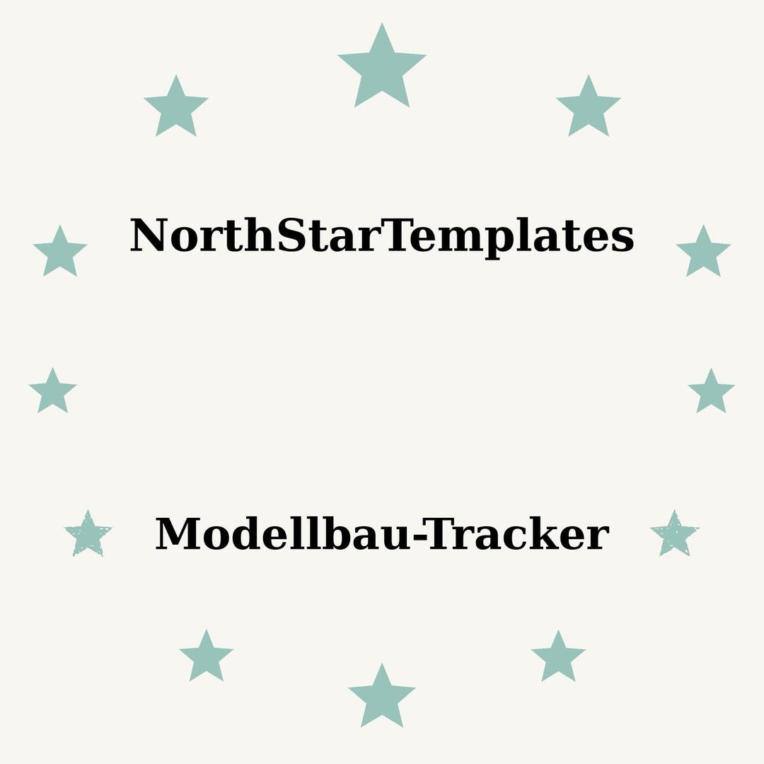 Model Building Tracker Premium Printable and Editable Template DE EN ES ...