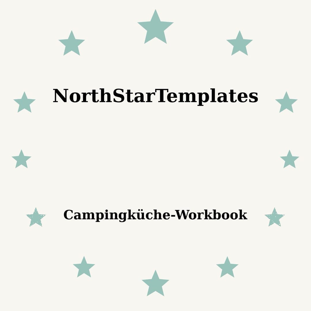 Camp Kitchen Workbook Premium Printable and Editable Template DE EN ES ...