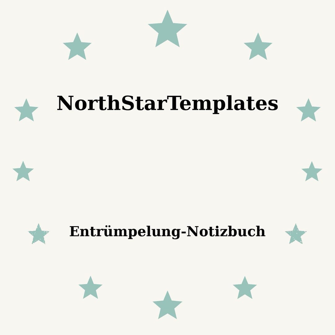 Decluttering Notebook Premium Printable and Editable Template DE EN ES ...