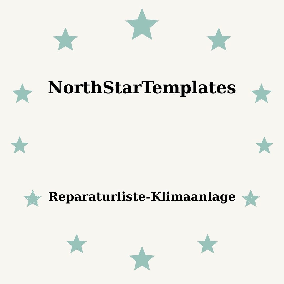 Repair List - Air Conditioning Premium Printable and Editable Template ...