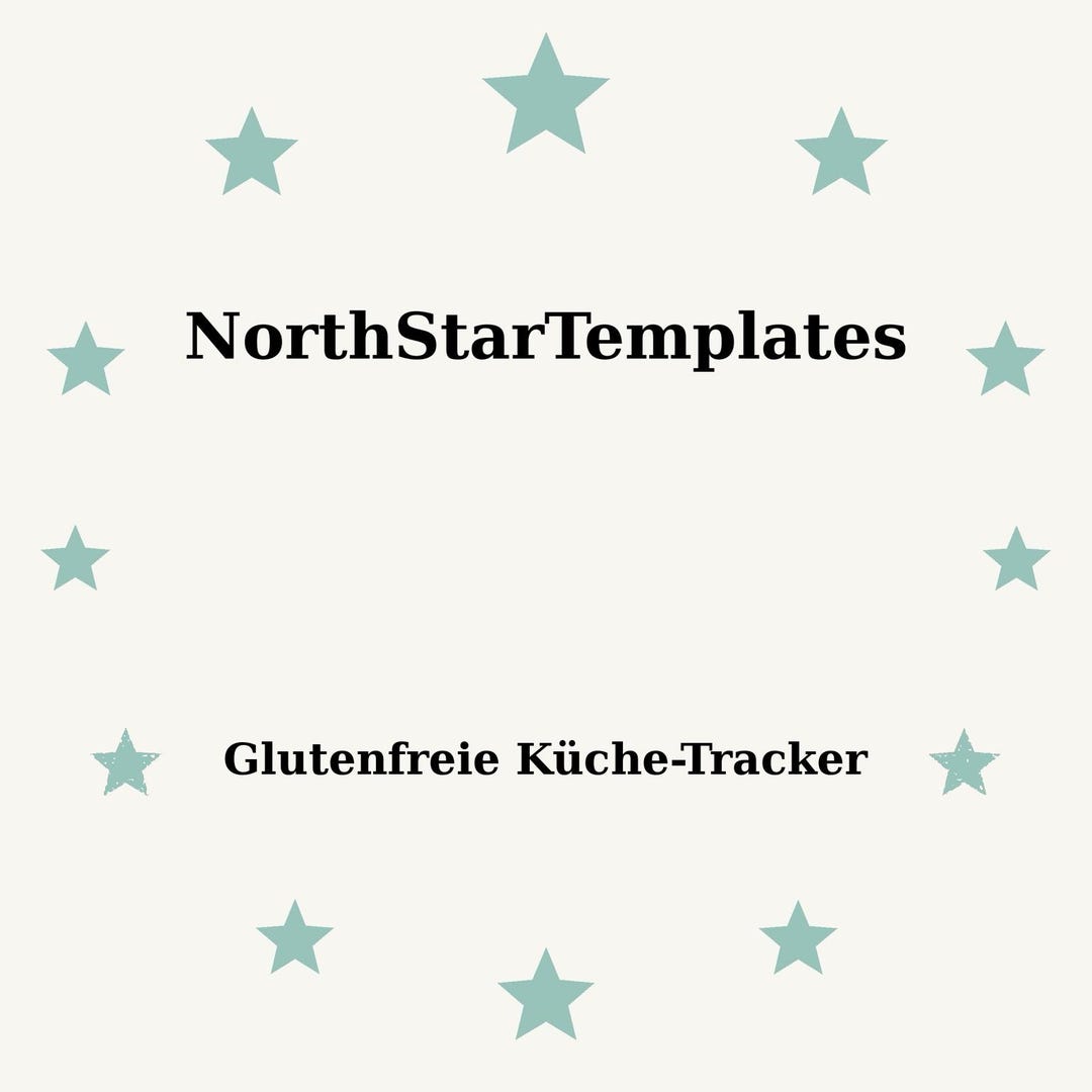 Gluten-free Kitchen Tracker Premium Printable and Editable Template DE ...