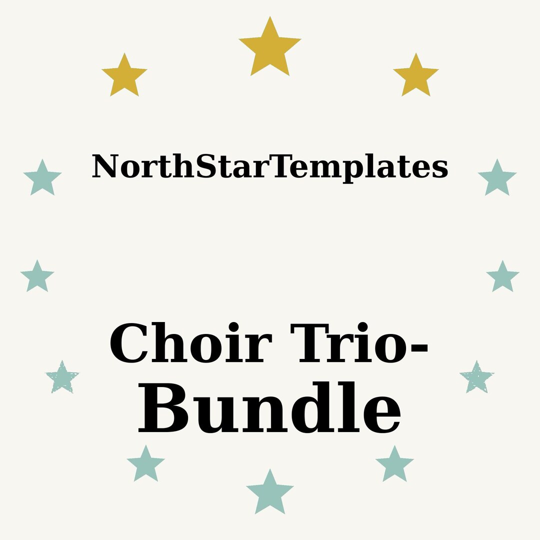 Choir Trio-bundle – Choir & Checklist Pro - Etsy