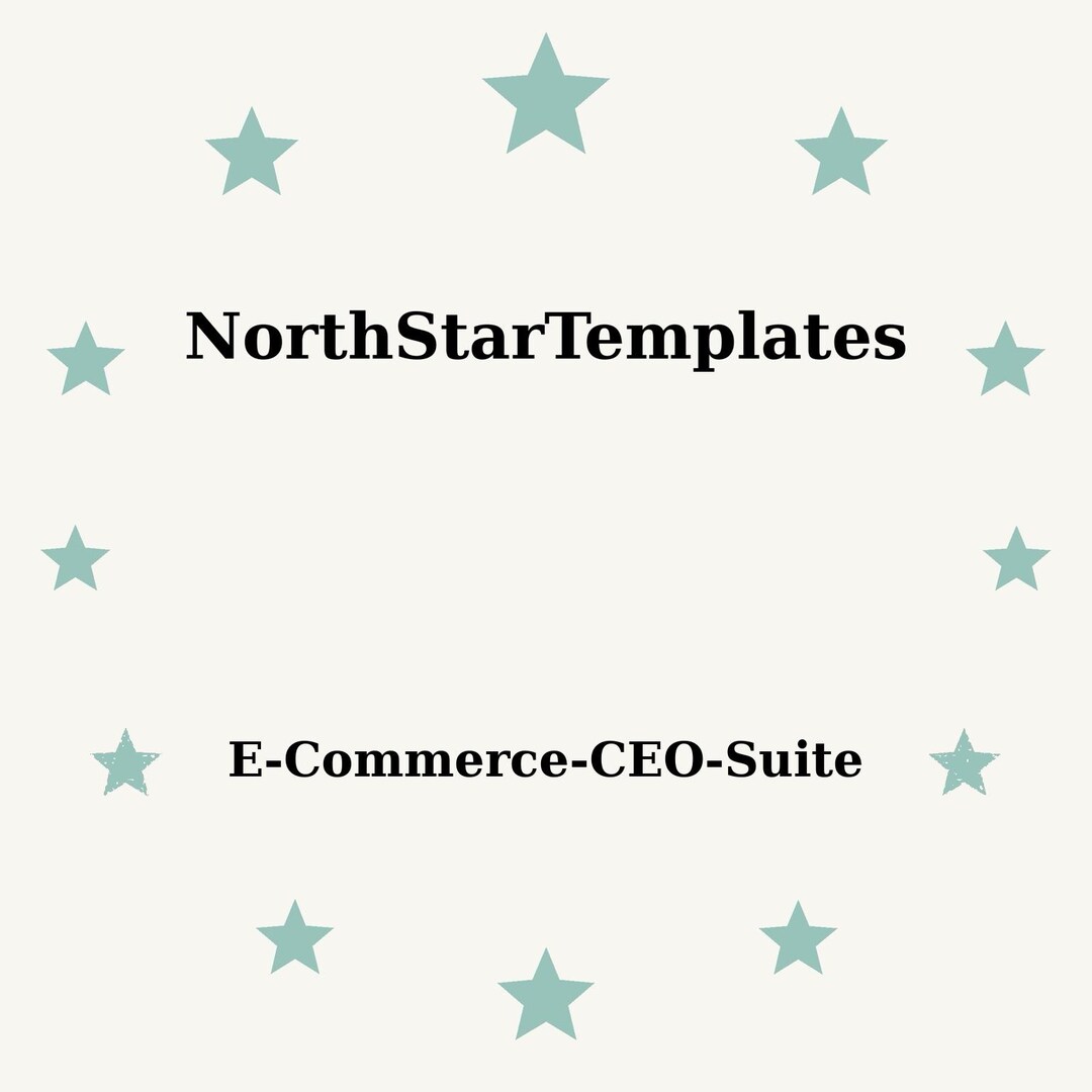 E-commerce Ceo Suite Premium Printable and Editable Template DE EN ES ...