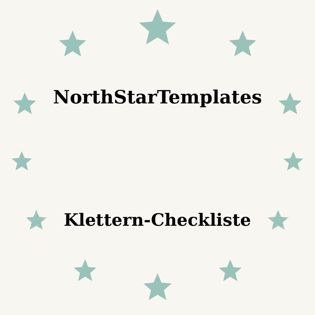 Climbing Checklist Premium Printable and Editable Template DE EN ES - Etsy