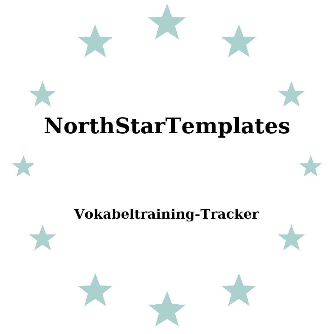 Vocabulary Training Tracker Premium Printable and Editable Template DE ...