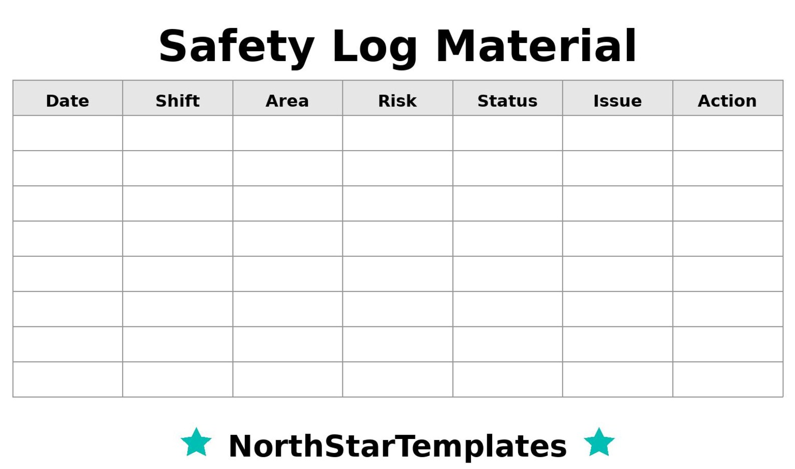 Material Safety Log Premium Printable and Editable Template DE EN ES - Etsy