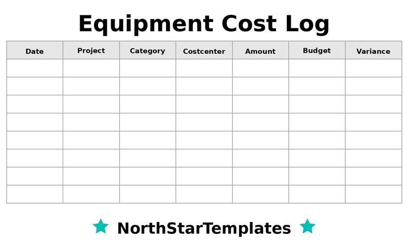 Devices Cost Log Premium Printable and Editable Template DE EN ES ...