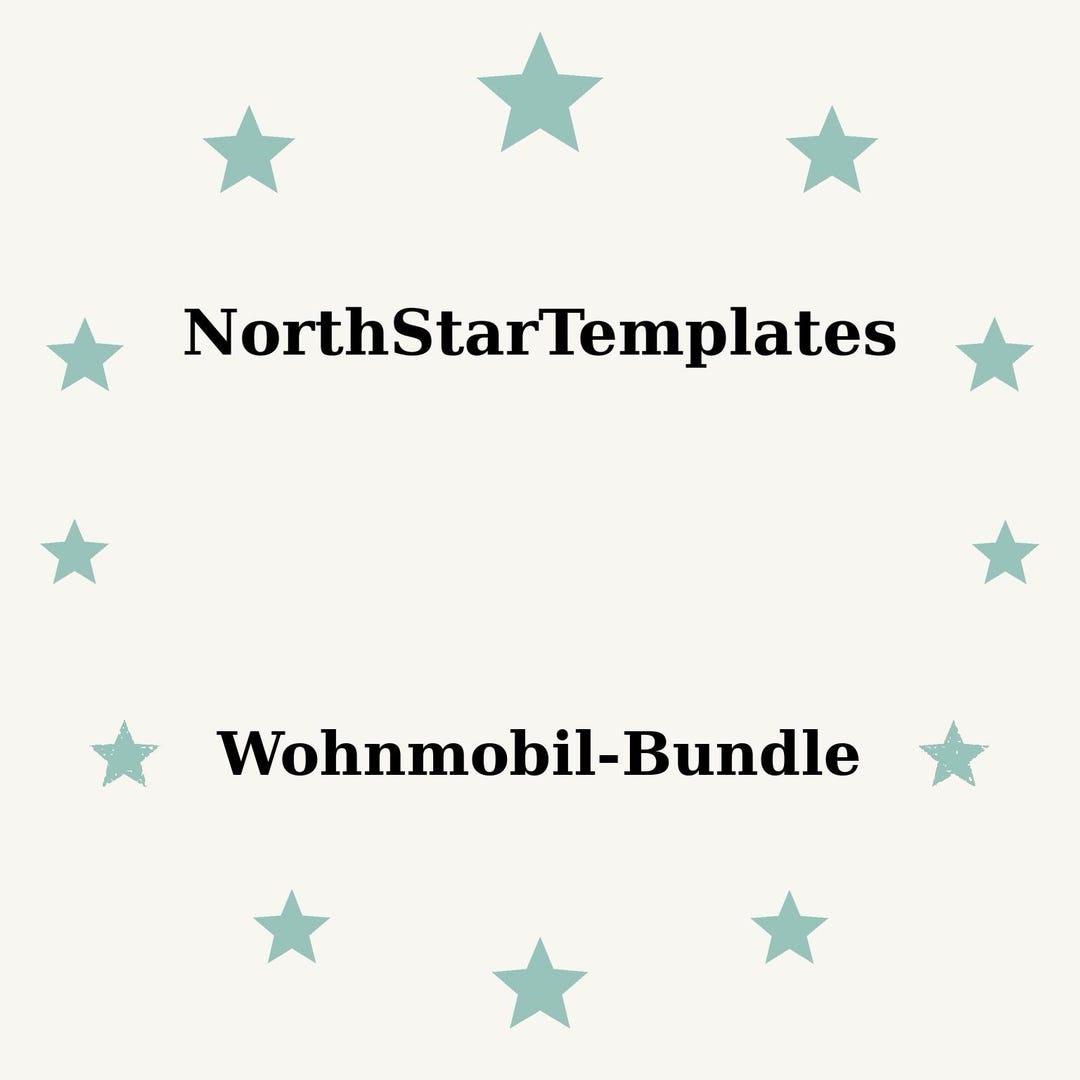 Motorhome Bundle Premium Printable and Editable Template DE EN ES - Etsy