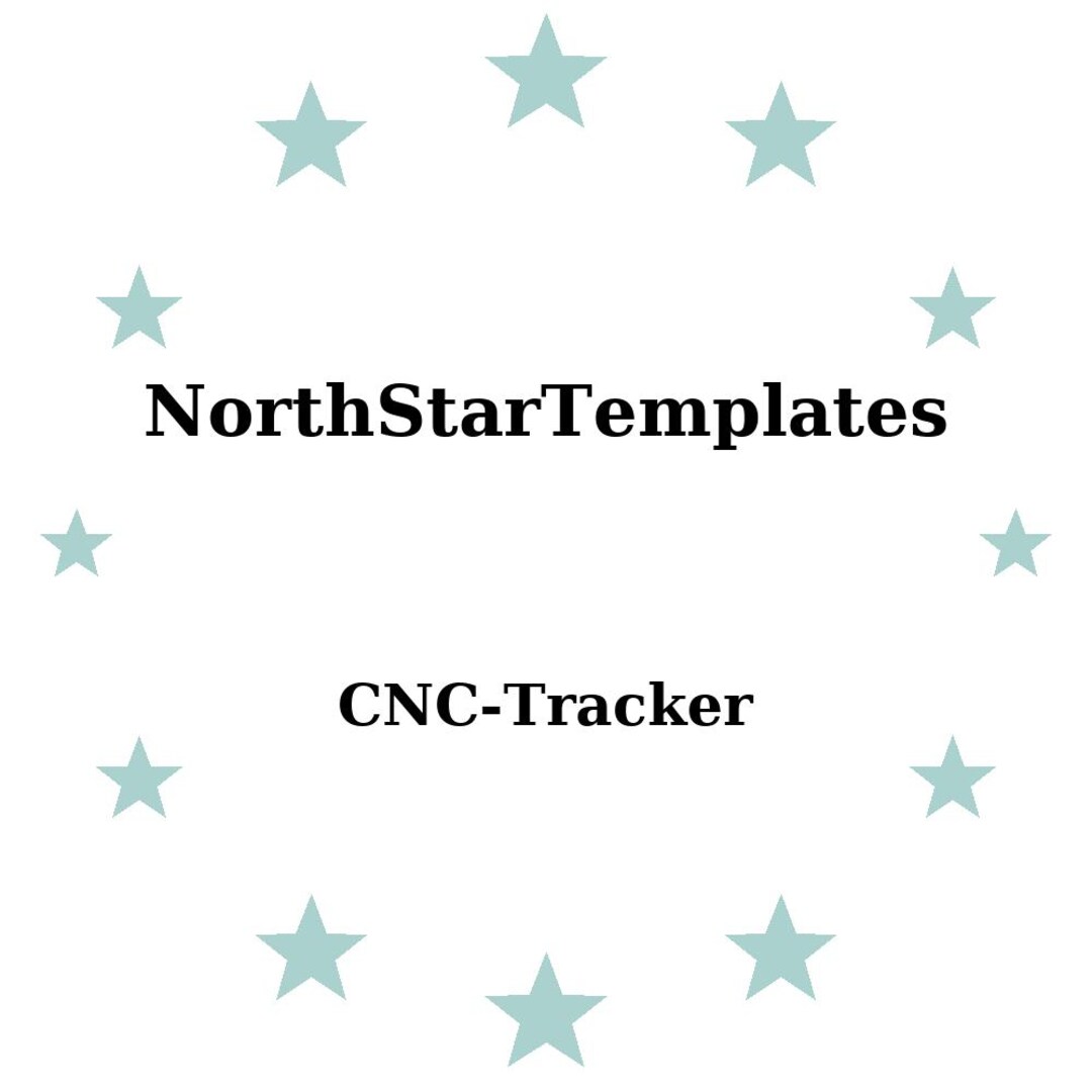 Cnc Tracker Premium Printable and Editable Template DE EN ES - Etsy