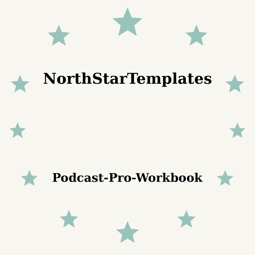Podcast Pro Workbook Premium Printable and Editable Template DE EN ES ...