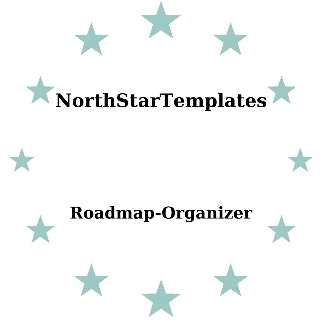 Roadmap Organizer Premium Printable and Editable Template DE EN ES - Etsy
