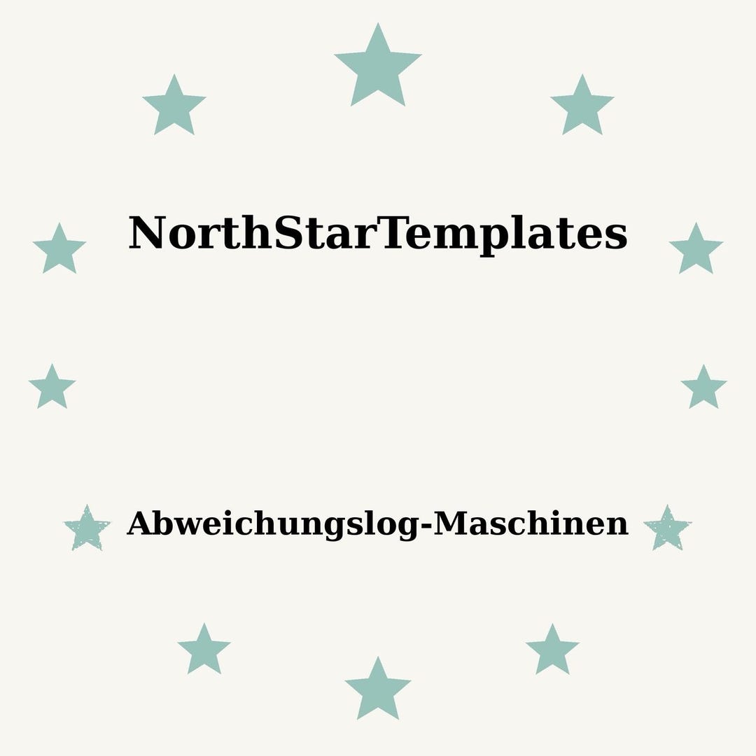 Machines Deviation Log Premium Printable and Editable Template DE EN ES ...
