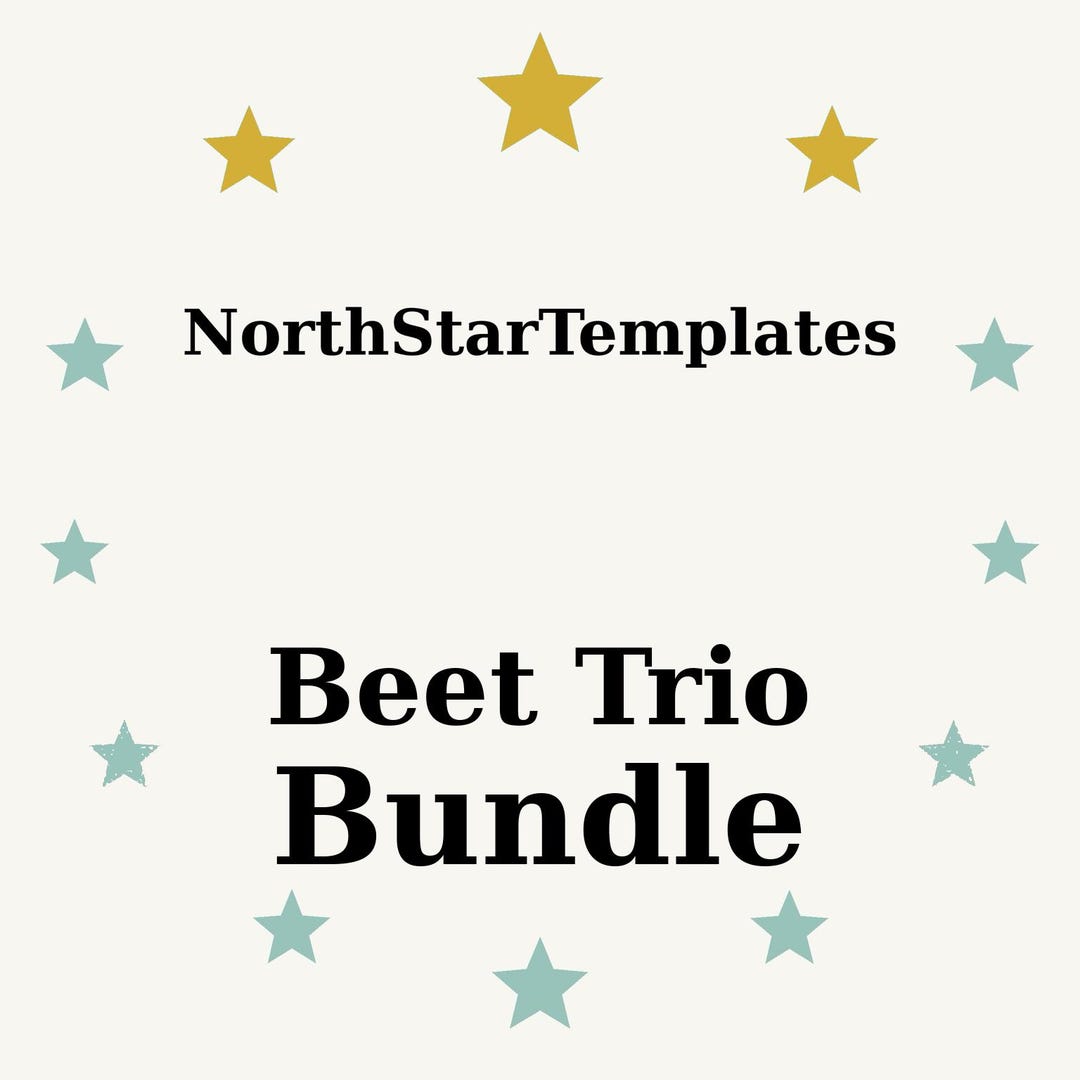 Beet Trio-bundle – 3-piece Complete Set - Etsy