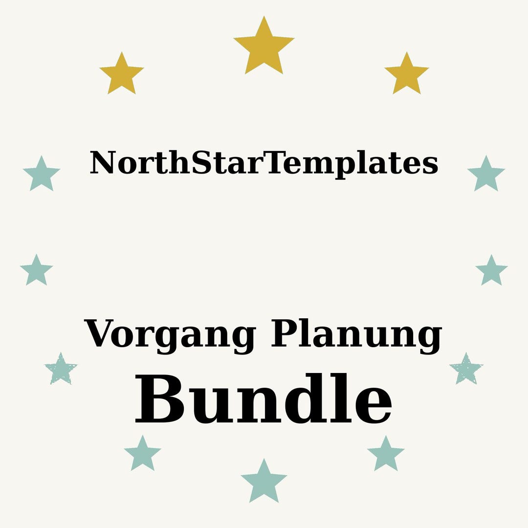 Vorgang Planning Bundle – 5-piece Complete Set - Etsy
