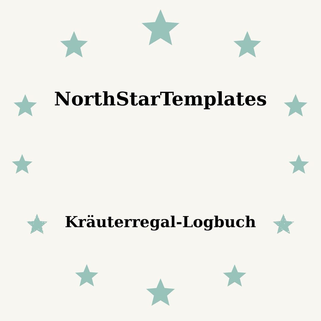 Herb Shelf Logbook Premium Printable and Editable Template DE EN ES - Etsy
