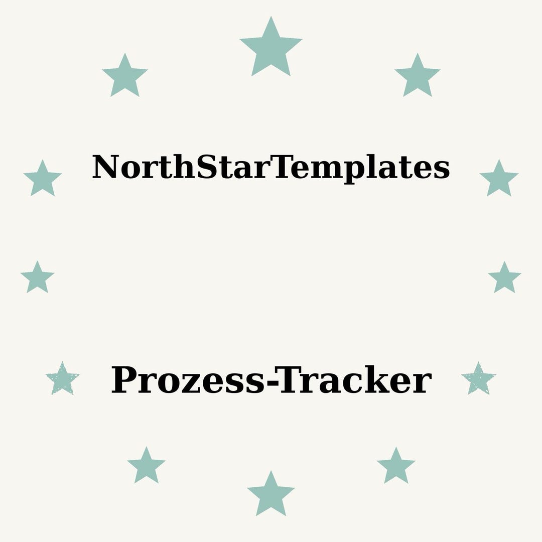 Process Tracker Premium Printable and Editable Template DE EN ES - Etsy
