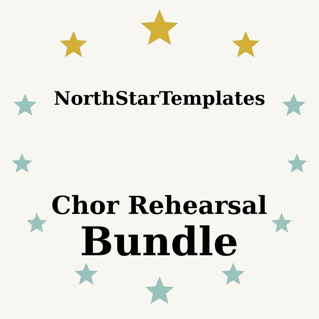 Choir Rehearsal Bundle – 5-part Complete Set - Etsy