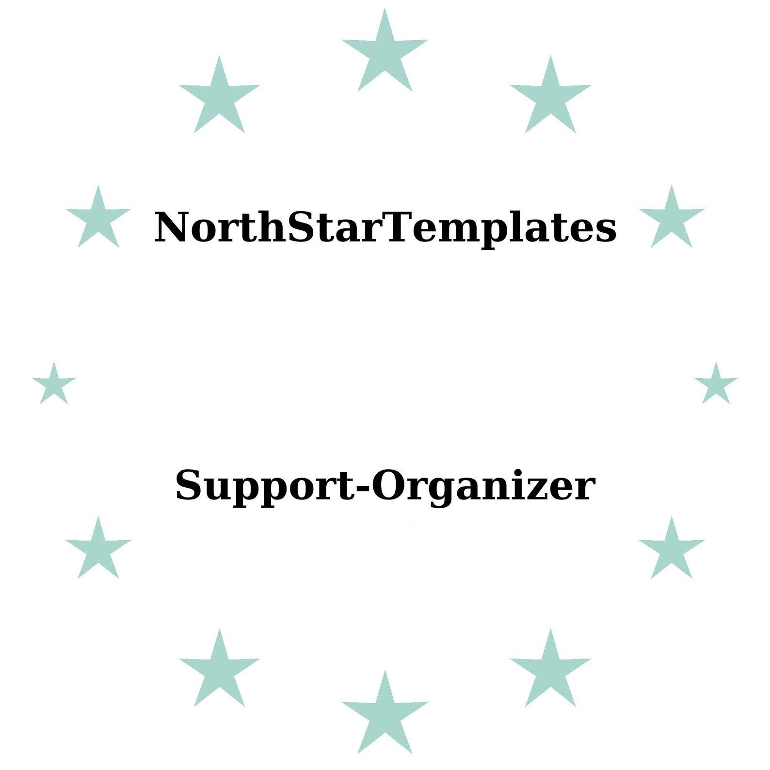 Support Organizer — Premium Printable & Editable Template DE EN ES - Etsy