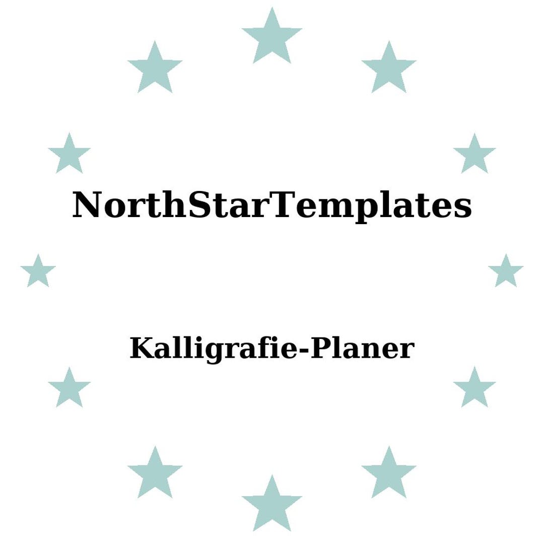 Calligraphy Planner Premium Printable and Editable Template DE EN ES - Etsy
