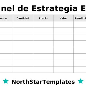 Etf Strategy Dashboard Premium Printable and Editable Template DE EN ES ...