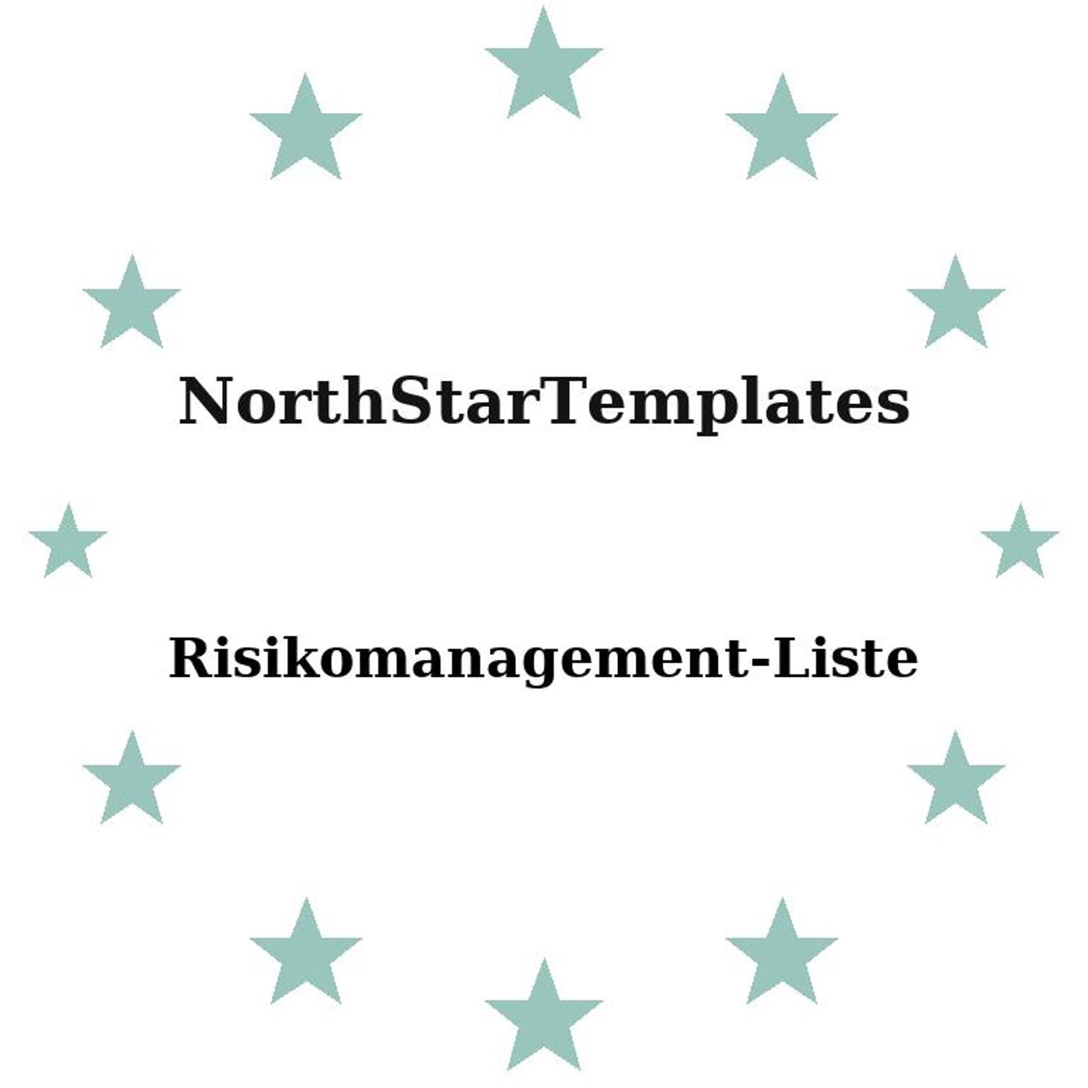 Risk Management List Premium Printable and Editable Template DE EN ES ...