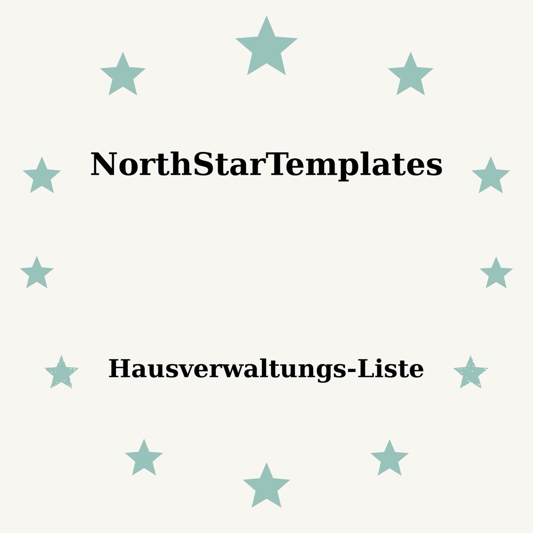 Home Management List Premium Printable and Editable Template DE EN ES ...