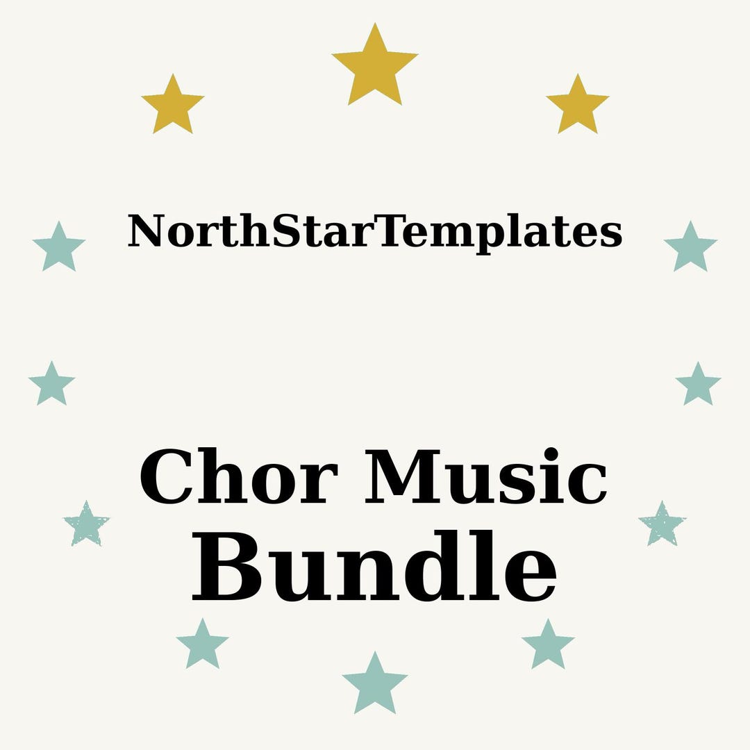 Choir Music Bundle – 5-part Complete Set - Etsy