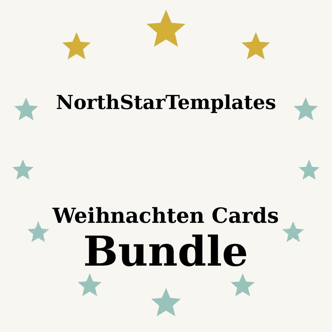 Christmas Cards Bundle – 6-piece Complete Set - Etsy