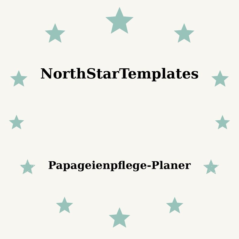 Parrot Care Planner Premium Printable and Editable Template DE EN ES - Etsy