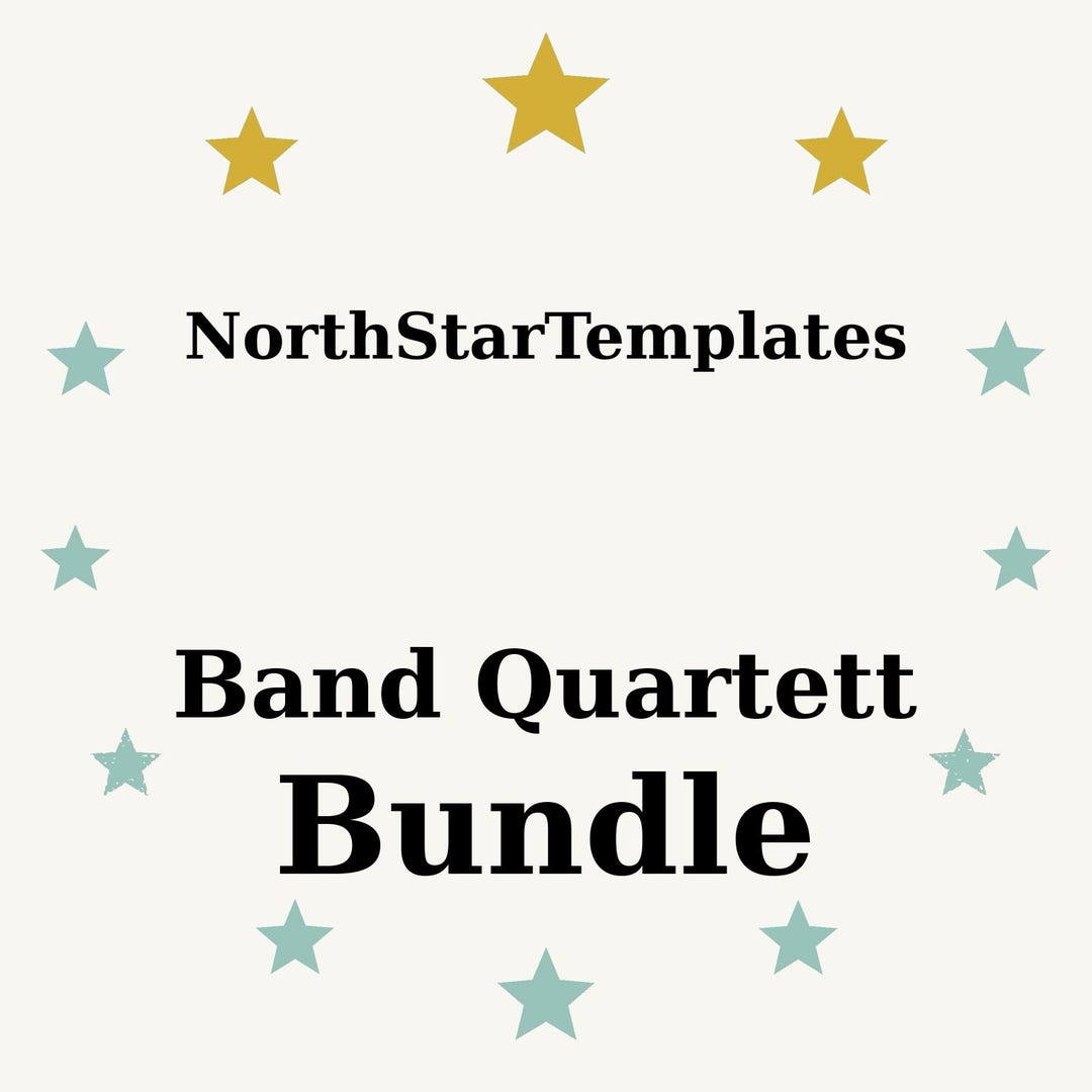 Band Quartett Bundle – Band & Checklist Pro - Etsy