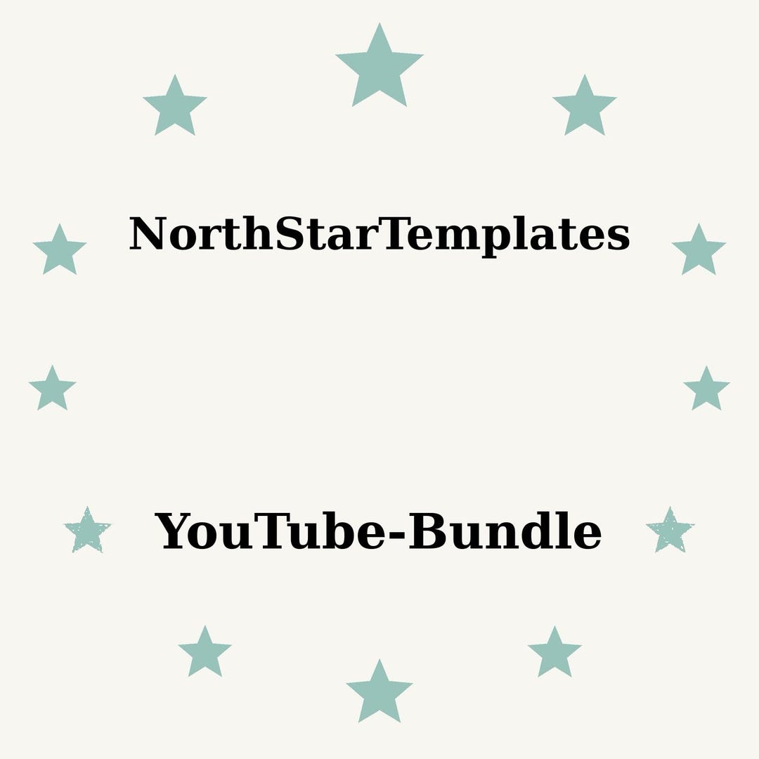 Youtube Bundle Premium Printable and Editable Template DE EN ES - Etsy
