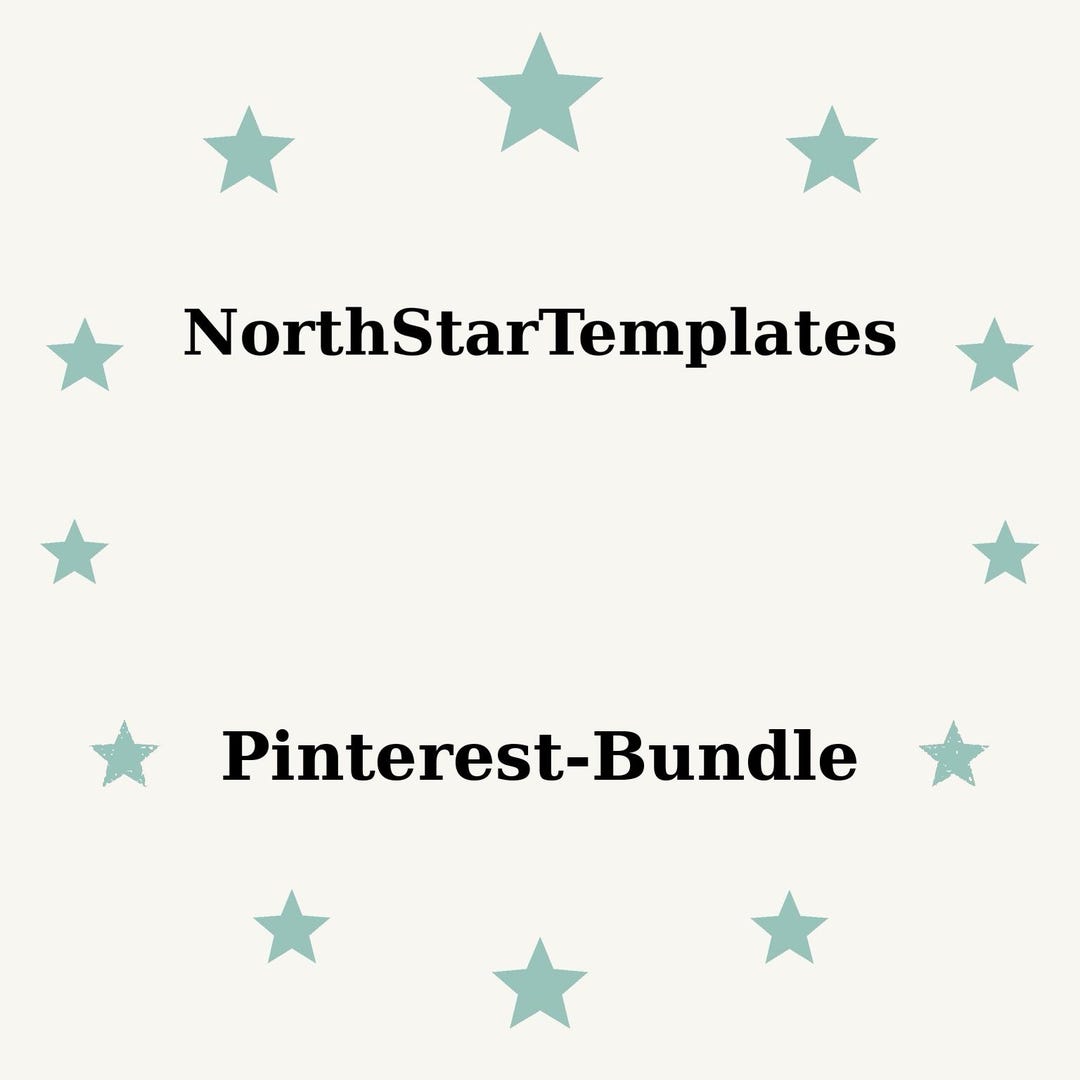 Pinterest Bundle Premium Printable and Editable Template DE EN ES - Etsy