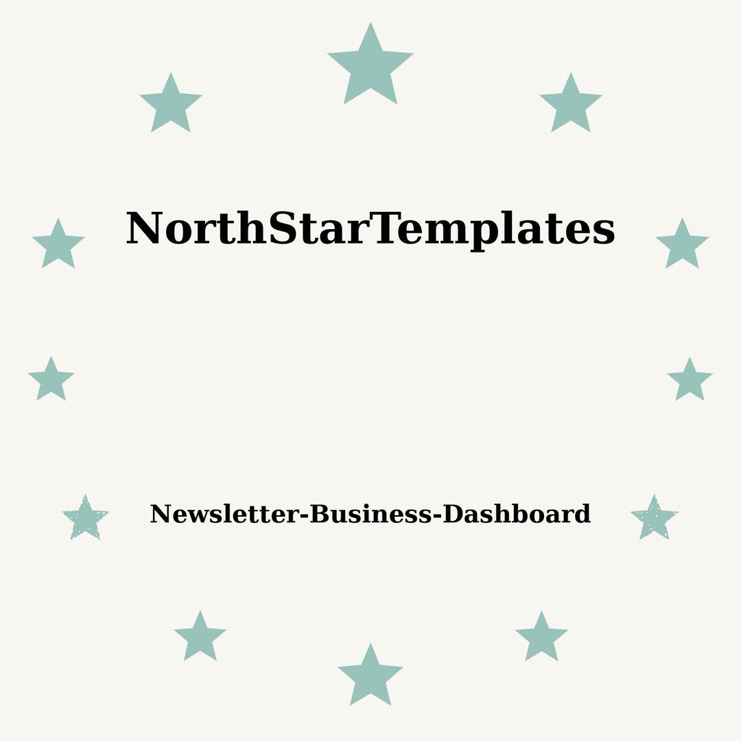 Newsletter Business Dashboard Premium Printable and Editable Template ...